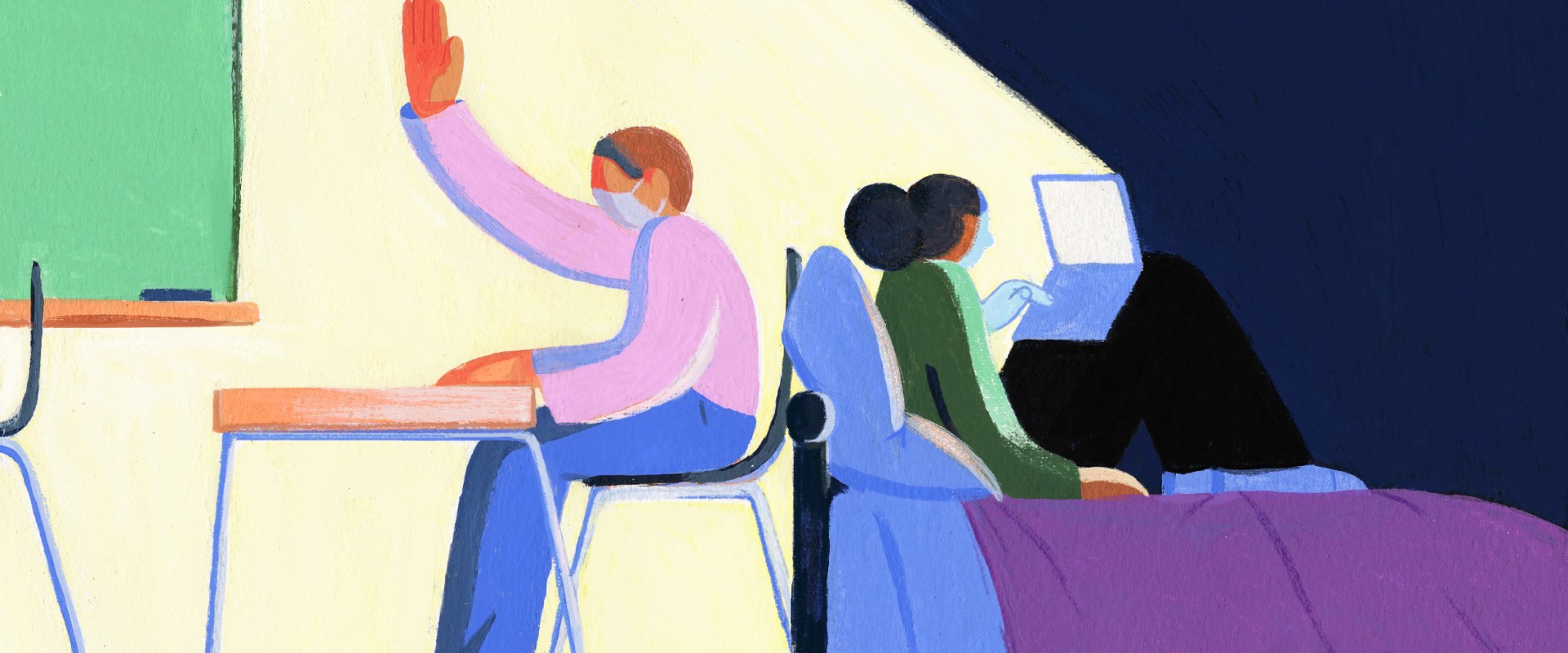 Why do students feel stressed in online learning?